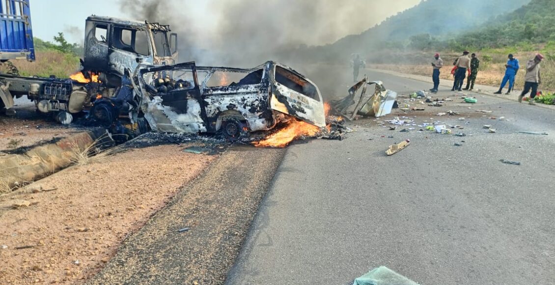 19 die in auto crash, inferno at Okene by-pass - NewsclickNG