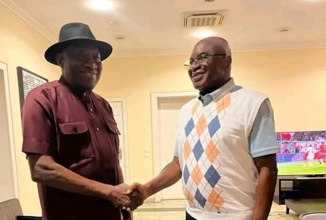 [PHOTOS] Jonathan meets ADC chairman David Mark amid 2027 speculations – NewsclickNG